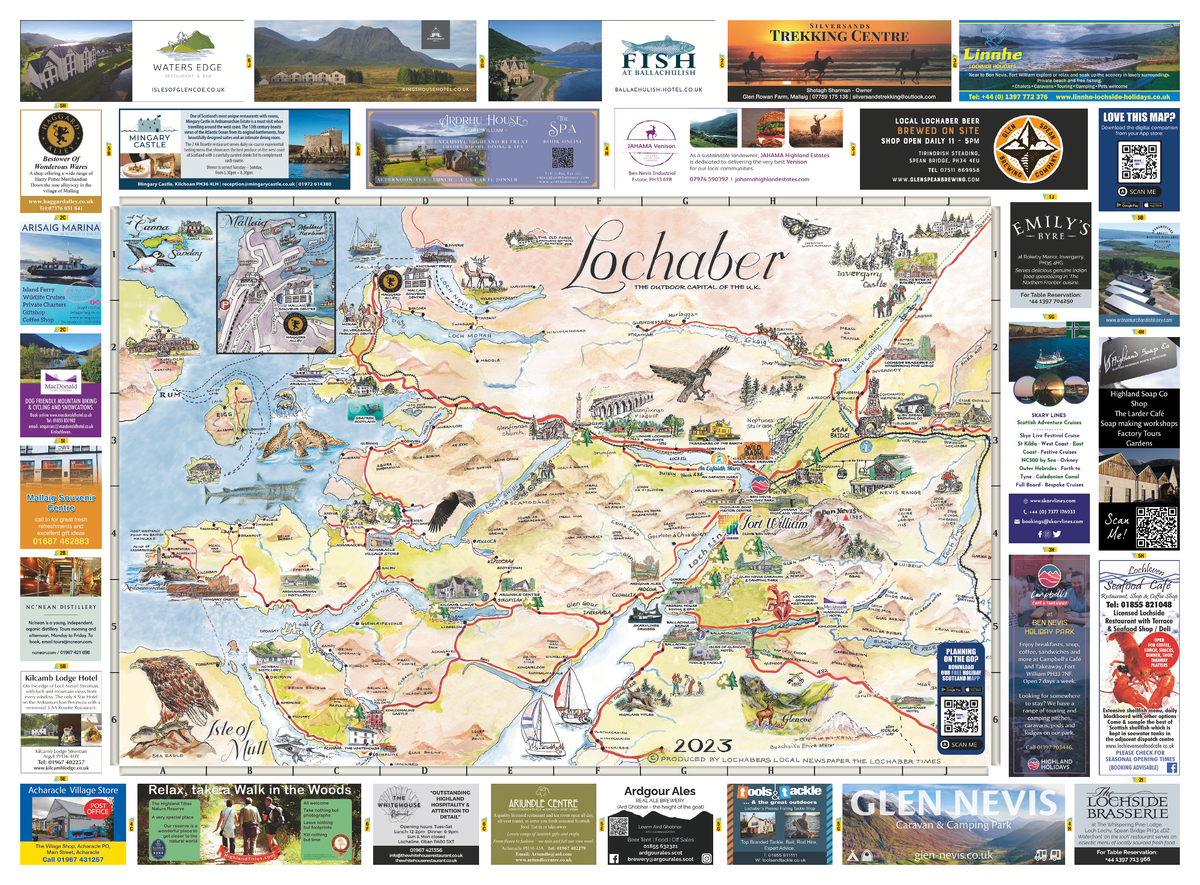 West Coast Today - Free Editions - Scottish Tourist Maps - Lochaber Map ...