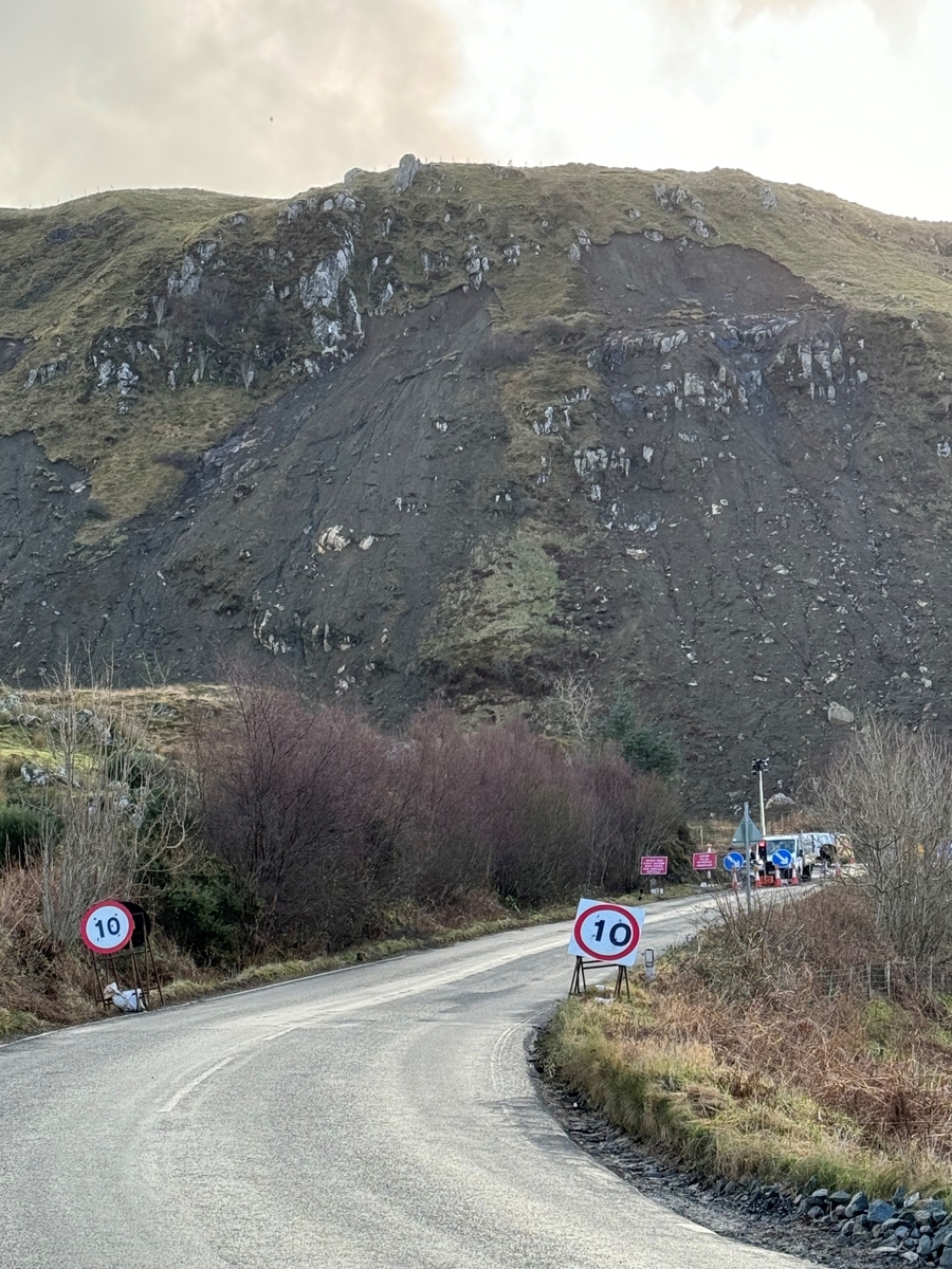 West Coast Today - News - One lane on original A816 re-opens
