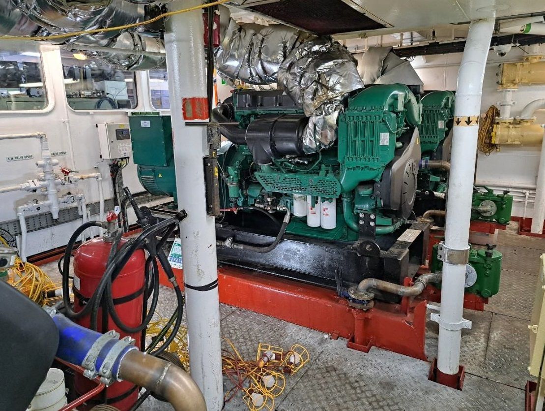 West Coast Today - Media Library - The vessel’s auxiliary engines ...