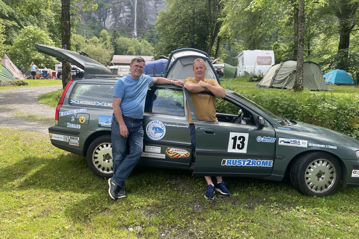 West Coast Today - News - Strachur misfits drive across Europe for charity