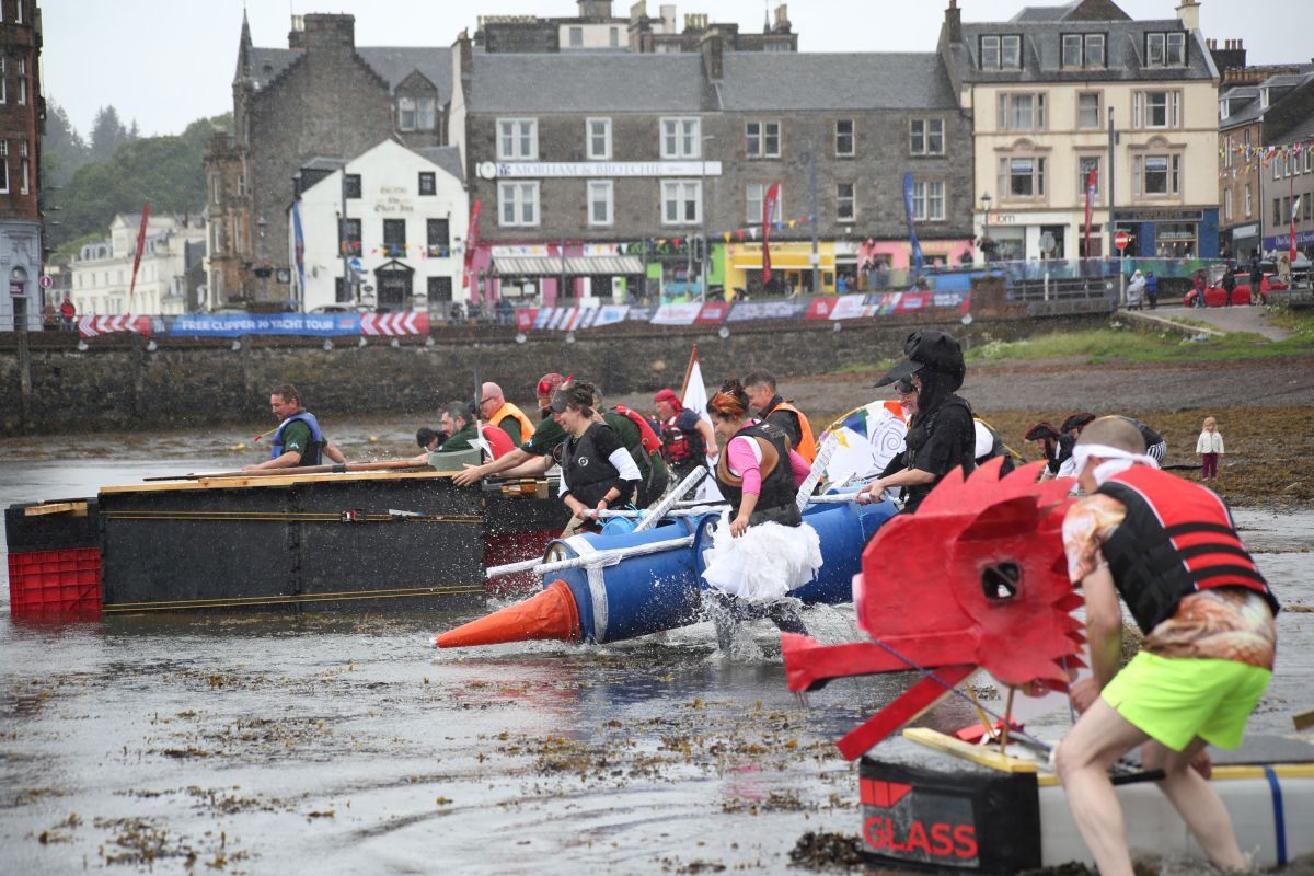 West Coast Today - News - Oban Raft Race made a big splash