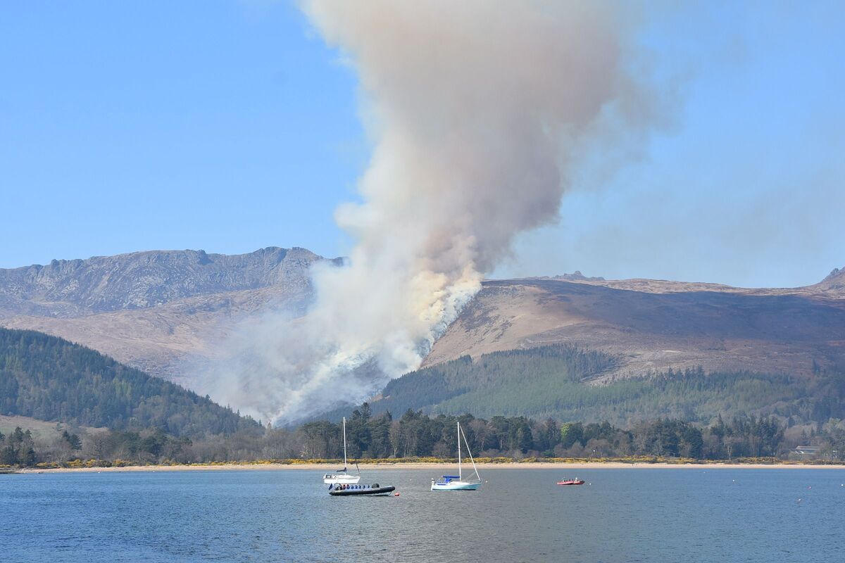 West Coast Today - News - UPDATED: Wildfire breaks out on Arran