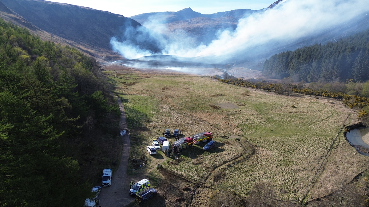 West Coast Today - News - UPDATED: Wildfire breaks out on Arran