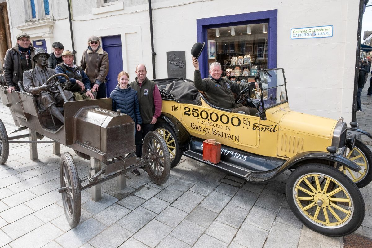 West Coast Today - News - Model T Fords line up in the fort in honour ...
