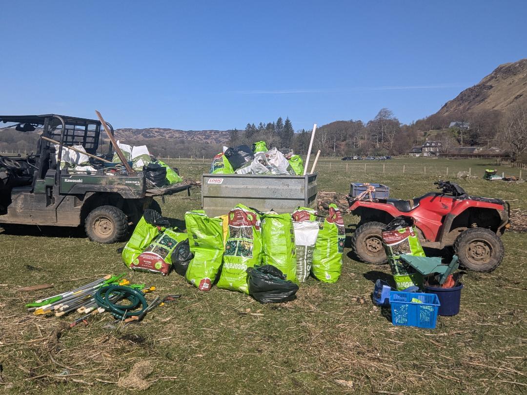 West Coast Today - Media Library - The piles of rubbish picked up at ...