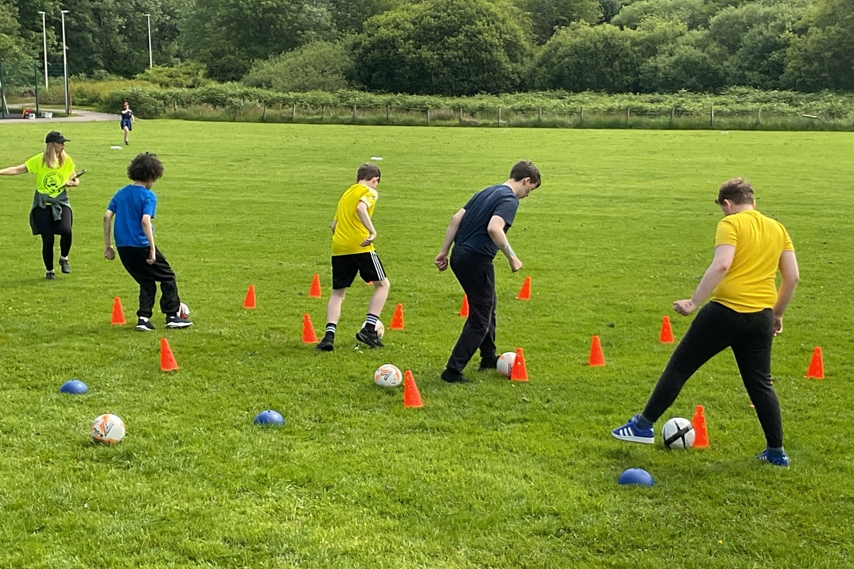 West Coast Today - Media Library - Football dribbling skills were on ...