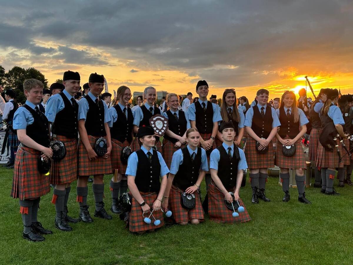 West Coast Today - News - Oban High School Pipe Band celebrate Champion ...