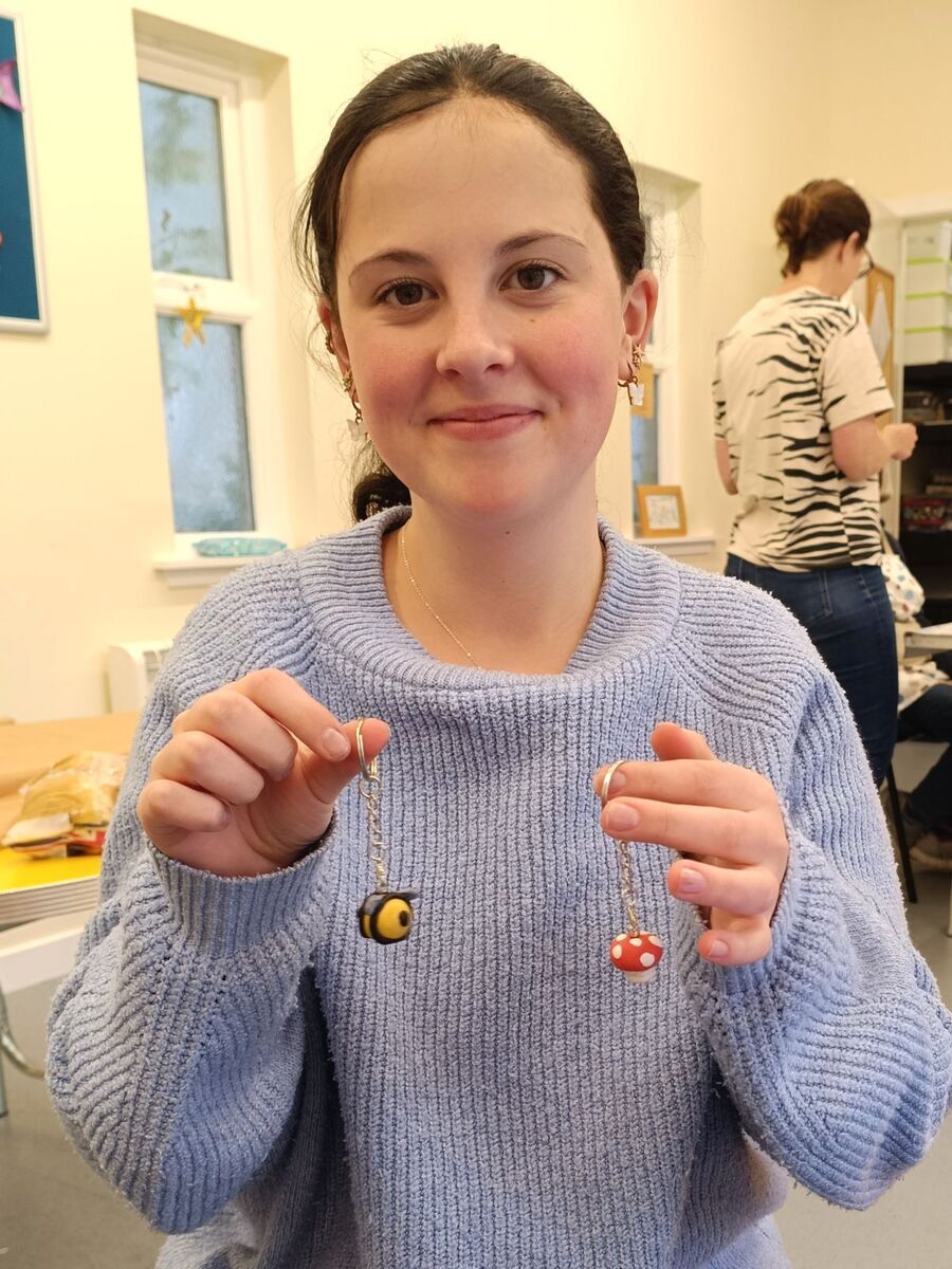 West Coast Today - Media Library - Emma Wragg with her keyrings made ...
