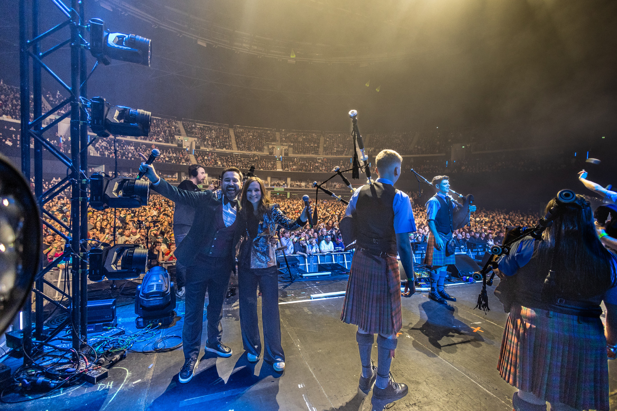 West Coast Today - News - Oban High School Pipe Band a hit at the Hydro