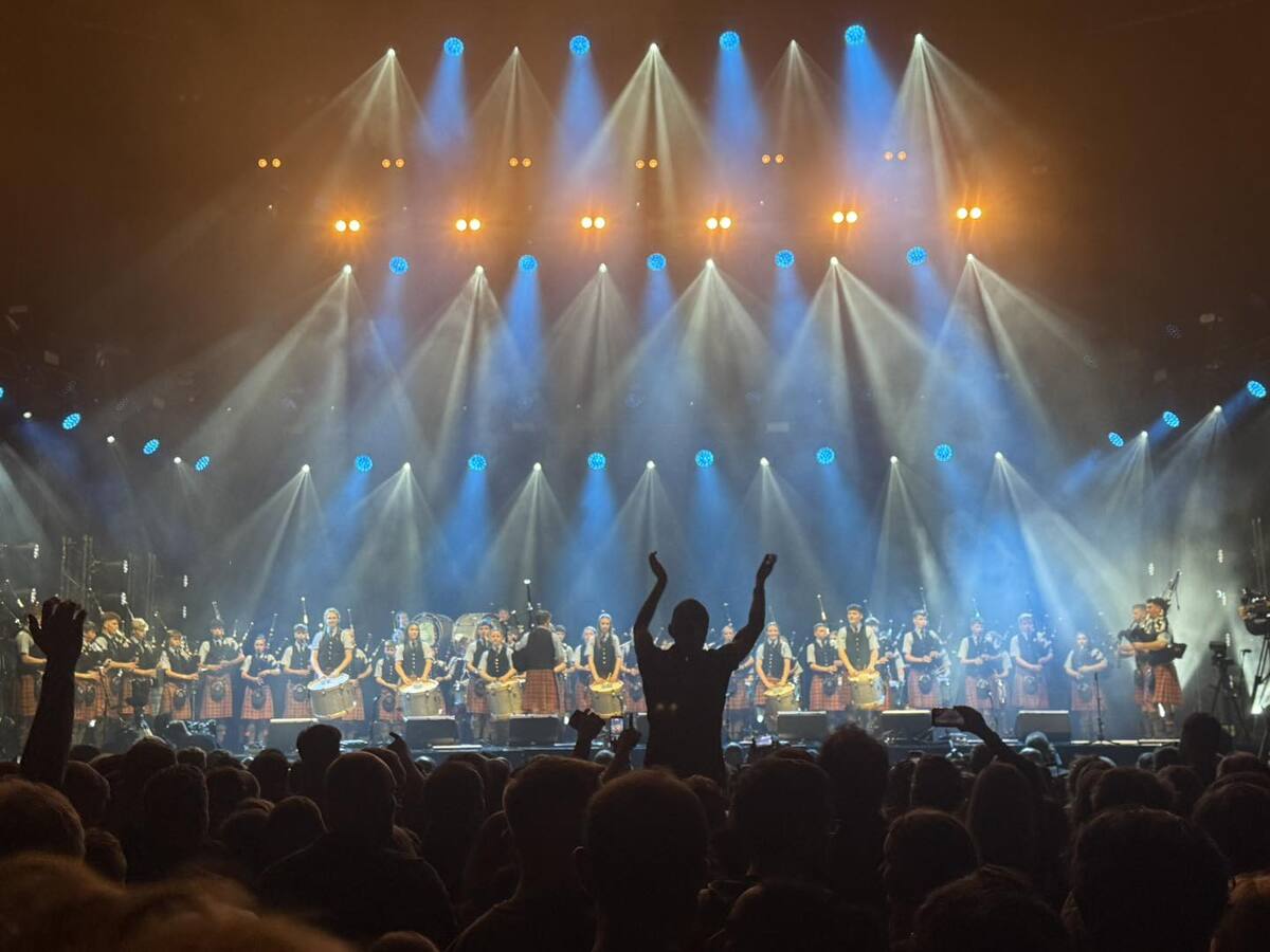 West Coast Today - News - Oban High School Pipe Band a hit at the Hydro