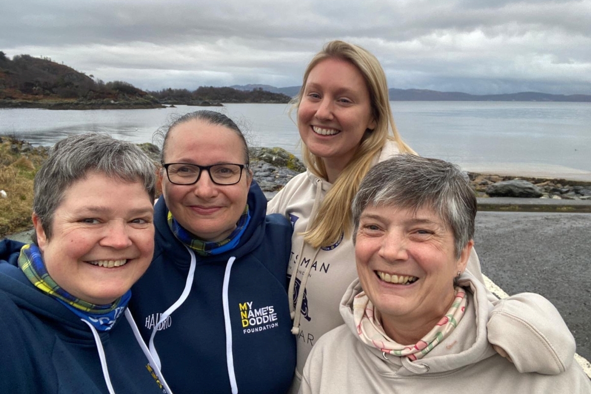 West Coast Today - News - Dunadd cyclists do Doddie proud
