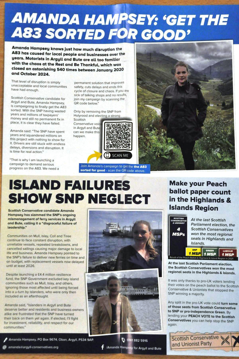 West Coast Today - News - Reform picks Hampsey for Holyrood - with her ...